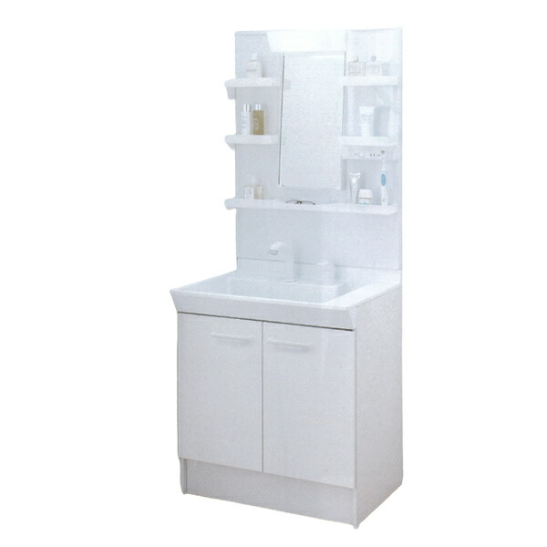 【楽天市場】取扱終了：取扱停止中：LIXIL(リクシル) 化粧台本体+ミラーキャビネット PV1N-755SY/VP1H+MPV1 ...