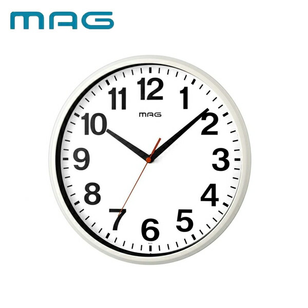 【楽天市場】ノア精密 MAG(マグ) 壁掛け時計 シューレ W-771 F W-771-WH-Z：ファーストFACTORY