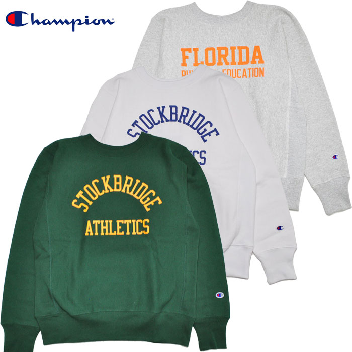 【楽天市場】Champion チャンピオン スウェット リバースウィーブ クルーネックスウェットシャツ C3-Y012：firstadium