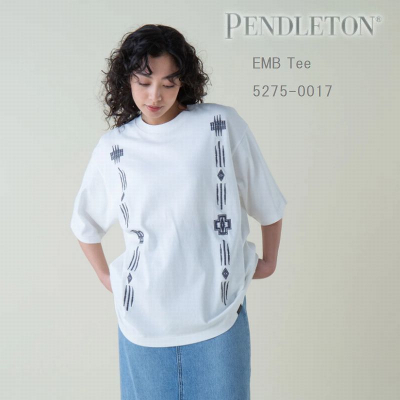 【楽天市場】[毎月1日はファーストラインの日][GW限定20％OFF]PENDLETON ペンドルトン 5275-0017 EMBティ EMB Tee (ユニセックス)刺繍 エンブロイダリー ...