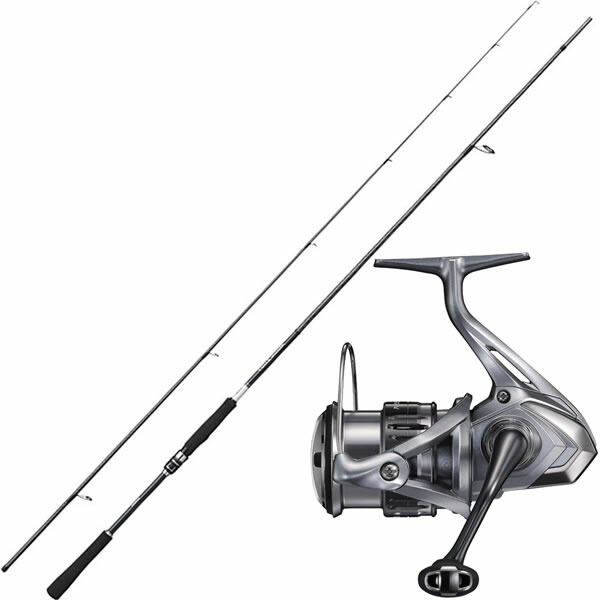 【楽天市場】シマノ 21 ムーンショット S90ML ＆ 21 ナスキー 2500SHG ＆ デュエル ハードコアX4 (シーバスロッド リール PEラインセット)(大型商品A) ：フィッシング遊