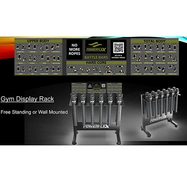 【楽天市場】POWERFLEX GYM RACK（ジム・ラック） [POWERFLEX] PFXバトルバー 収納器具：Fitness ...