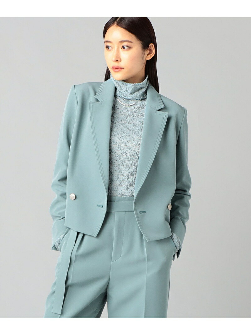 【楽天市場】【SALE／30%OFF】【セットアップ対応】カラーセットアップ ショートジャケット LUMINOSO COMMECA ルミノーゾ ...