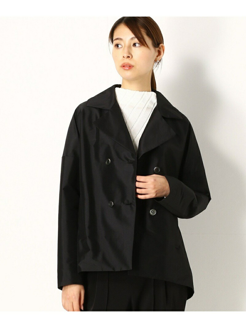 【楽天市場】【SALE／50%OFF】【洗える】ストレッチタフタ ピージャケット Gabardine K.T コムサ ジャケット・アウター ...