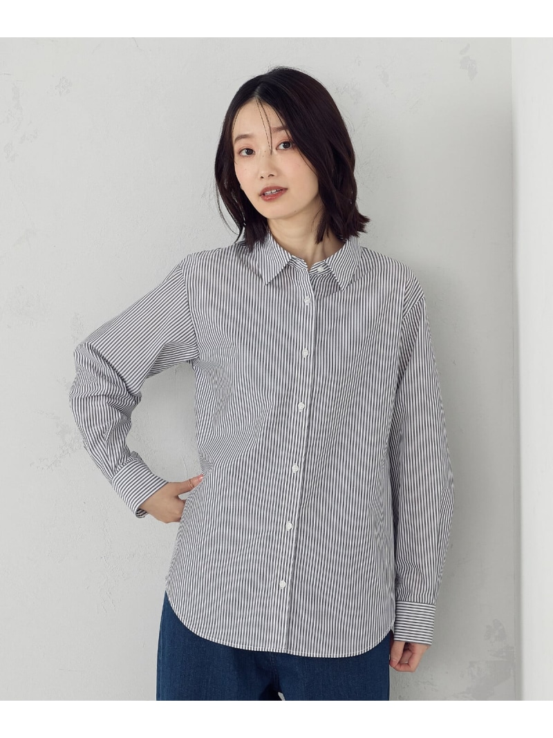 【楽天市場】【SALE／10%OFF】ストライプシャツ COMME CA ISM コムサイズム トップス シャツ・ブラウス ブルー ブラック【RBA_E】【送料無料】[Rakuten ...