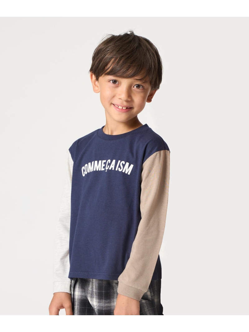 【楽天市場】【SALE／10%OFF】ロゴプリント長袖Tシャツ COMME CA ISM コムサイズム トップス カットソー・Tシャツ ホワイト ピンク ブラック ブルー ネイビー【RBA_E ...