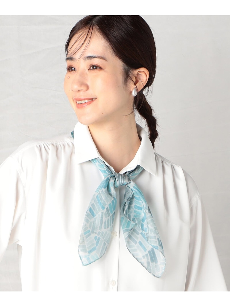 【楽天市場】【SALE／70%OFF】モザイク柄 スカーフ Comme ca Mature コムサイズム ファッション雑貨 スカーフ・バンダナ ...