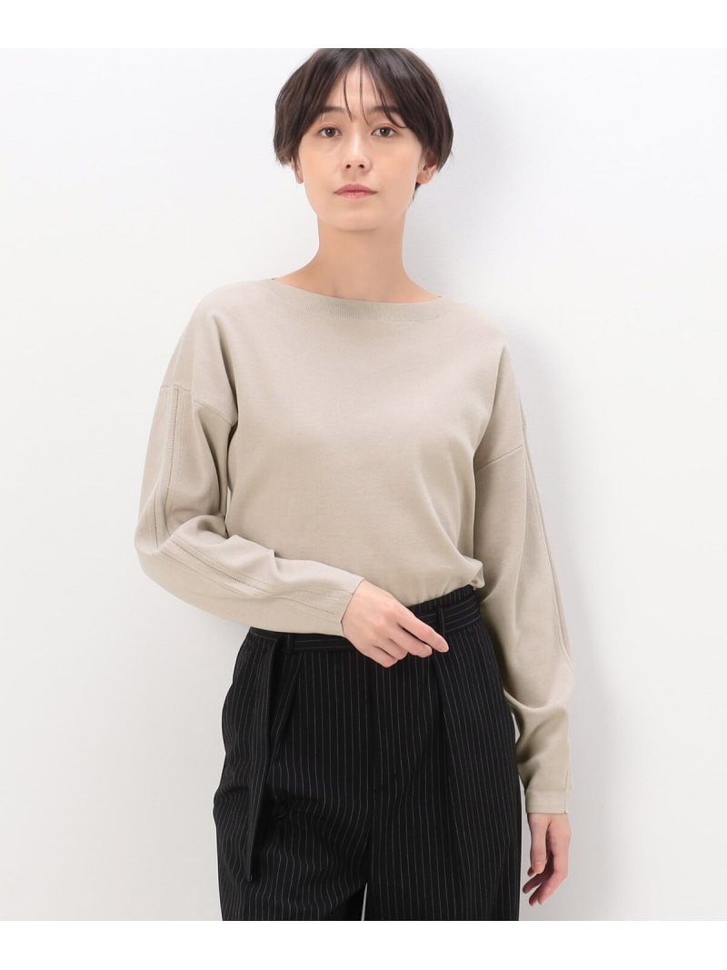 【楽天市場】ハイブリッドストレッチヤーン ボートネックプルオーバー K.T KIYOKO TAKASE コムサ トップス ニット【送料無料 ...