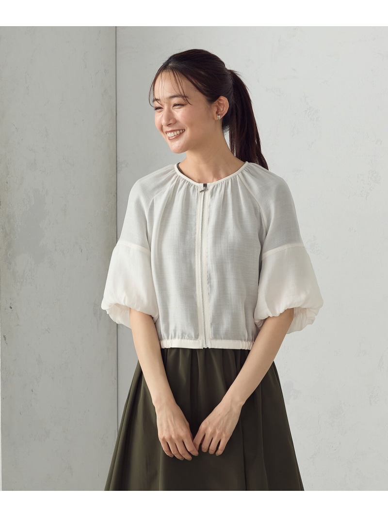 【楽天市場】【SALE／10%OFF】バルーンスリーブ シア-ブルゾン COMME CA ISM コムサイズム ジャケット・アウター ブルゾン・ジャンパー ブラック ホワイト【RBA_E ...