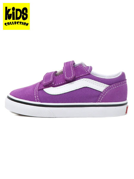 【楽天市場】【KIDS】VANS TODDLER OLD SKOOL V DEWBERRY/TRUE WHITE【VN0A38JN8ZP ...