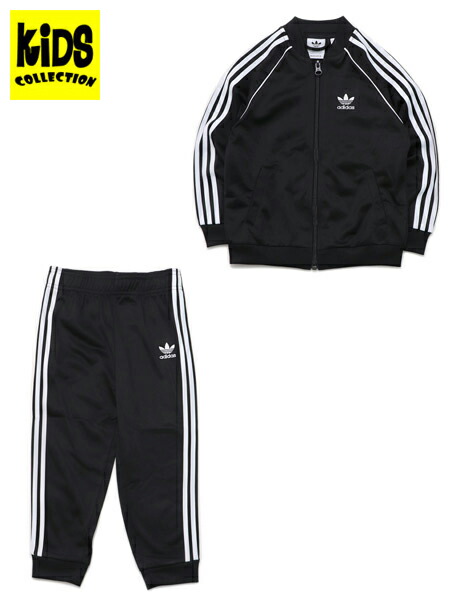 【楽天市場】【KIDS】ADIDAS KIDS 3 STRIPES TRACK SUIT-BLACK/WHITE【IYJ83-GD2625 ...