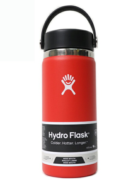 【楽天市場】Hydro Flask HYDRATION 16 OZ WIDE MOUTH-GOJI【890015-0102-RED】：FIVE ...