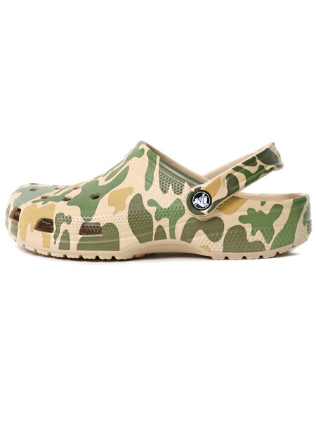 【楽天市場】【SALE】crocs CLASSIC PRINTED CAMO CLOG CHAI/TAN【206454-2Y6-BEIGE ...