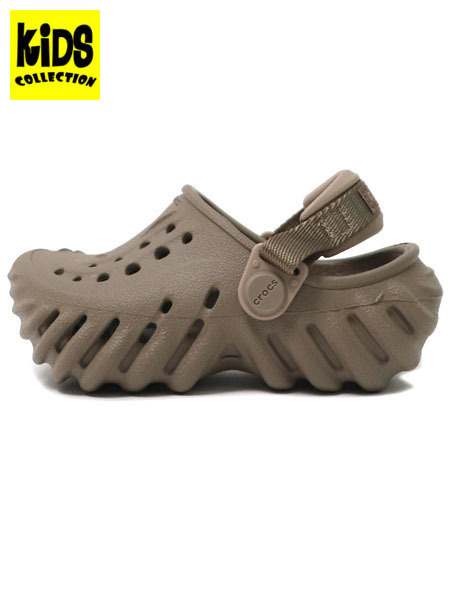 【楽天市場】【SALE】【KIDS】crocs TODDLER ECHO CLOG KHAKI【208191-260-KHAKI】：FIVE ...