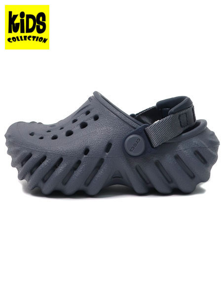 【楽天市場】【SALE】【KIDS】crocs TODDLER ECHO CLOG STORM【208191-4EA-DARK BLUE ...