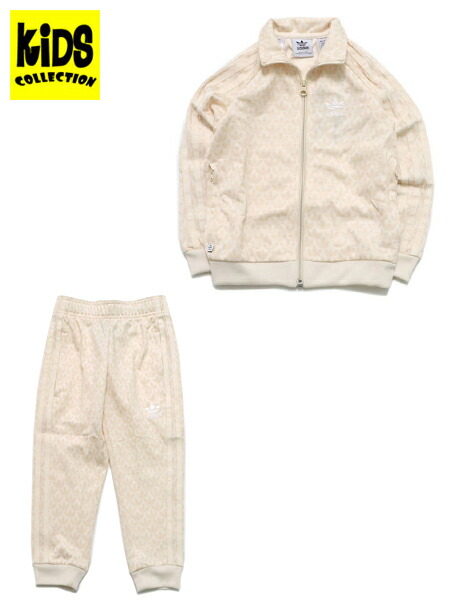 【楽天市場】【SALE】【KIDS】ADIDAS KIDS MONOGRAM TRACKSUIT-ECRU TINT【EUS50-H62937 ...