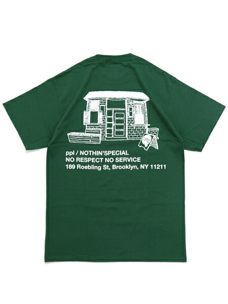 【楽天市場】【MEGA SALE】NOTHIN' SPECIAL PPL BROOKLYN STORE FRONT TEE FOREST ...