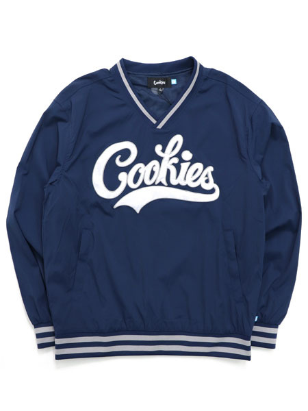 【楽天市場】【SALE】COOKIES CLOTHING BASES LOADED NYLON PULLOVER JACKET NAVY ...