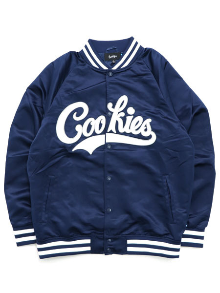 【楽天市場】【SALE】【送料無料】COOKIES CLOTHING BASES LOADED SATIN VARSITY JACKET ...