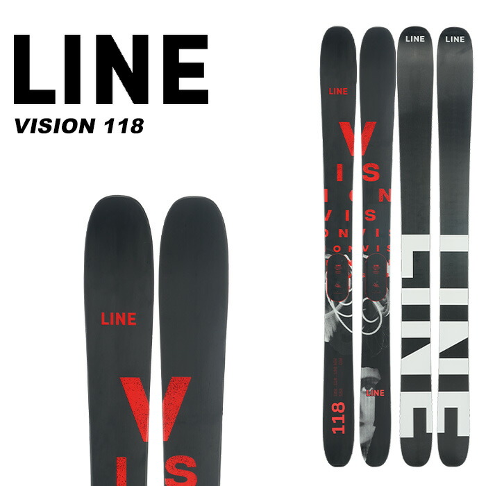 【楽天市場】LINE ライン スキー板 VISION 118 板単品 23-24 モデル：F.JANCK 楽天市場店