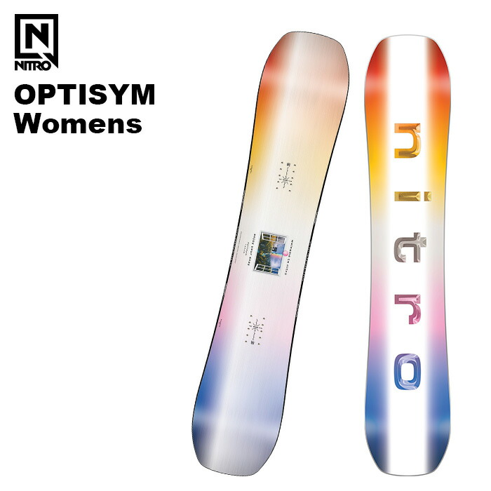 【楽天市場】NITRO ナイトロ スノーボード 板 OPTISYM Womens 24-25 モデル：F.JANCK 楽天市場店