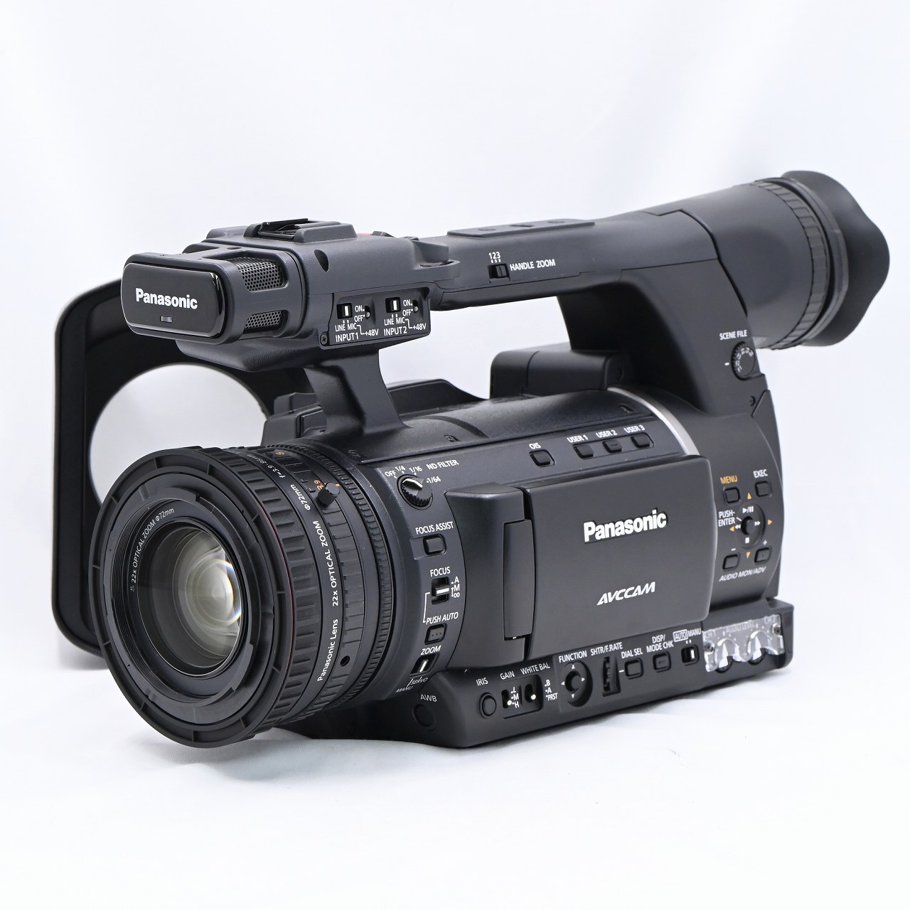 【楽天市場】パナソニック Panasonic AG-AC160A メモリーカード・カメラレコーダー AVCCAM ビデオカメラ【中古 ...