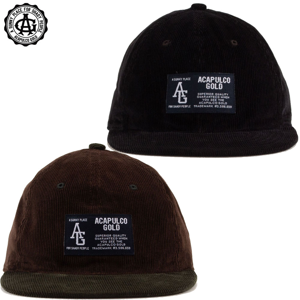 【楽天市場】【Acapulco Gold/アカプルコゴールド】キャップ コーデュロイ/TWO-TONE CORD 6 PANEL CAP AG ...
