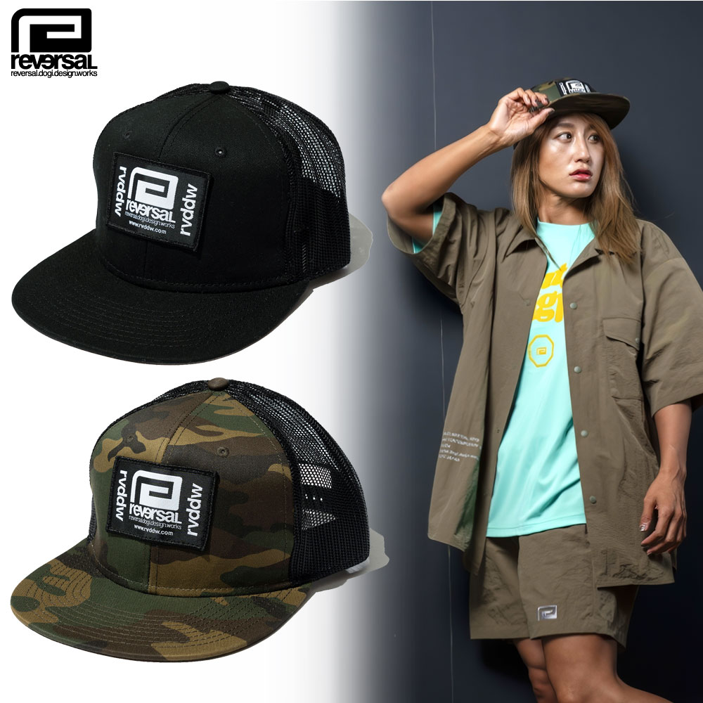 【楽天市場】【reversal/リバーサル】 メッシュキャップ/HEAD GEAR PATCH MESH CAP rv25ss711｜キャップ ...