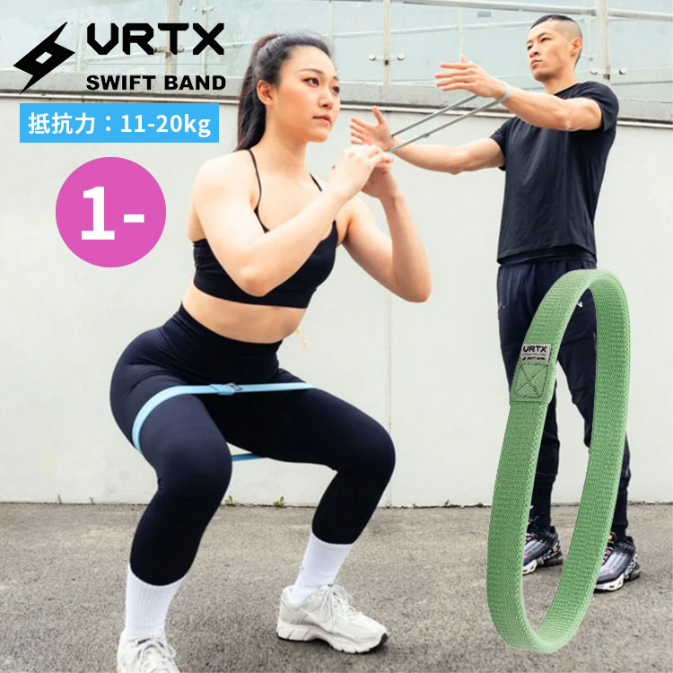 【楽天市場】【8/27新発売】VRTX ショートバンド SWIFT 1−番｜トレーニングチューブ トレーニングバンド ストレッチ バンド ゴム エクササイズバンド チューブバンド 筋トレ 上 ...