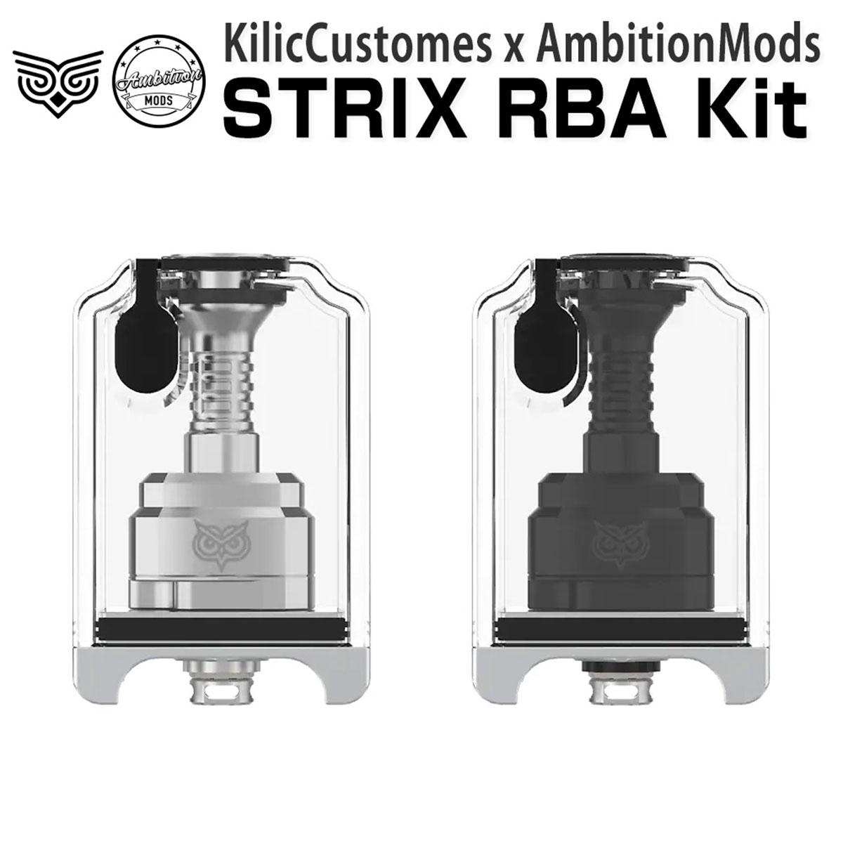 【楽天市場】【BB互換】Ambition Mods STRIX RBA BORO KIT アンビションモッズ ストリクス ボロ キット 電子 ...