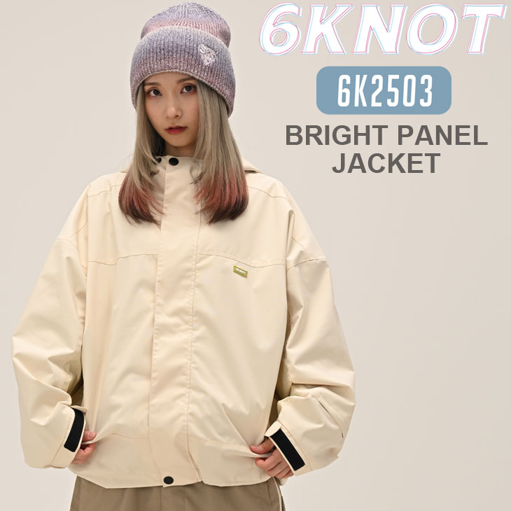 【楽天市場】6KNOT シックスノット スノボ ウェアー レディース 25-26 BRIGHT PANEL JACKET 6K2503 ジャケット 予約販売品 11月末入荷予定 ship1 ...