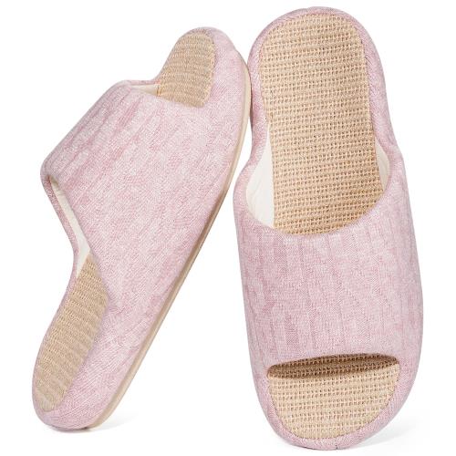 【楽天市場】[ZUSERIS] ルームシューズ 麻 スリッパ 亜麻 レディース メンズ 室内履き 厚底 通気 軽量 サンダル ベランダ 和風 ...