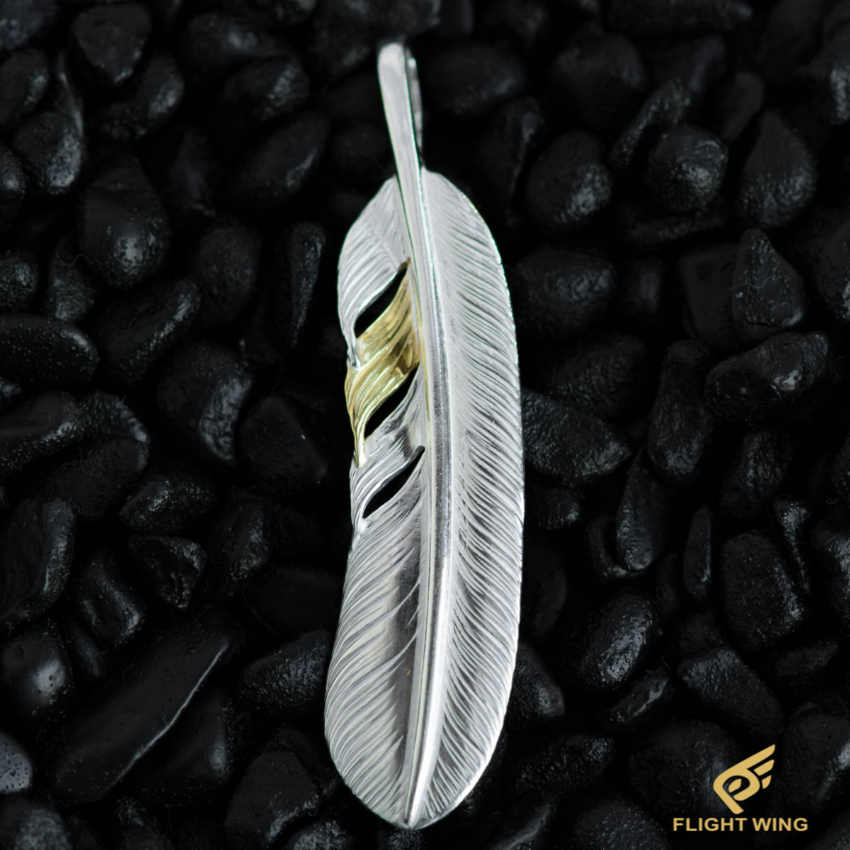 【楽天市場】【 LA KEY 】【正規代理店】Point K18 SV Plain Feather / ポイントK18 SV プレーン特大フェザー(右)【新品】：FLIGHT WING 楽天市場店