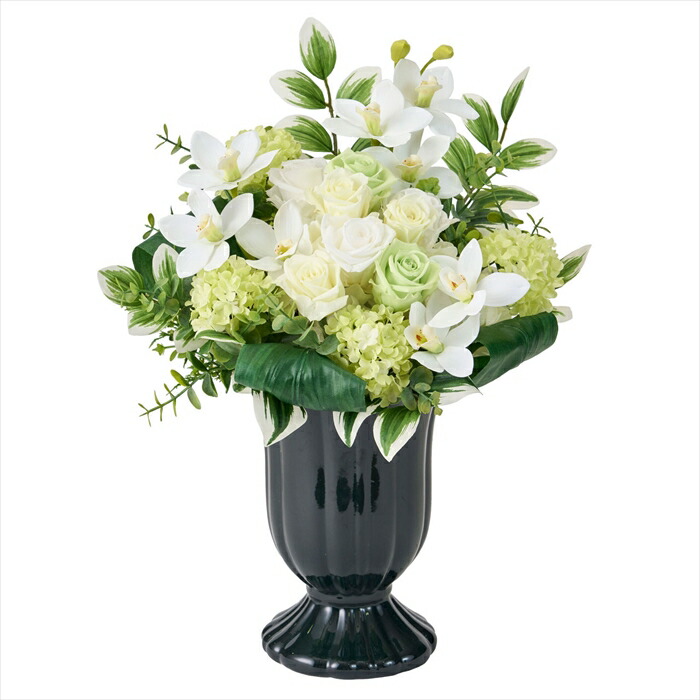 【楽天市場】【アレンジメント（キット・セット含む） プリザーブドフラワー】 緑彩（つかさ） zy004901-zzz フューネラルアレンジ ...