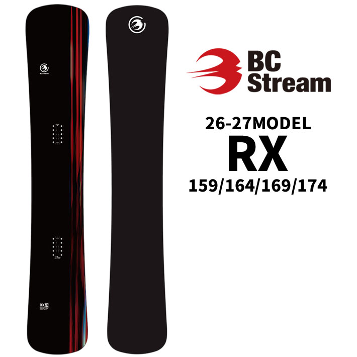 【楽天市場】[予約商品] 26-27 BC Stream SNOWBOARDS スノーボード ビーシーストリーム RX 59 64 69 74 ...