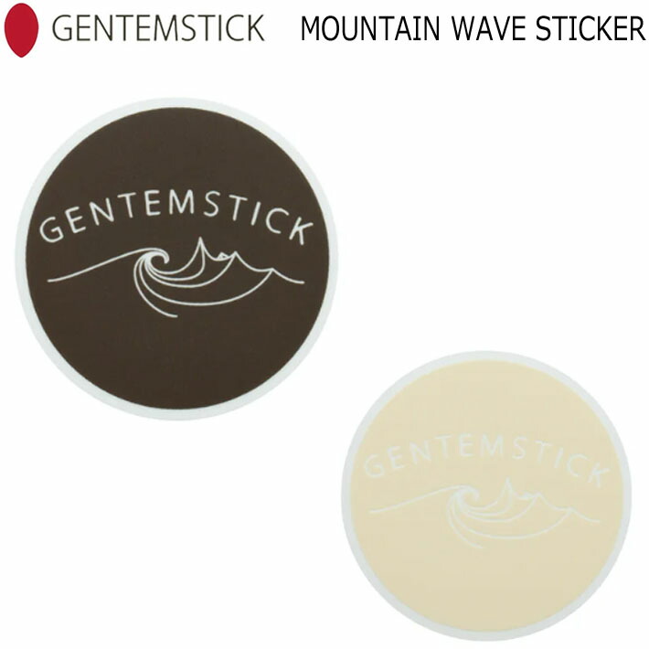 【楽天市場】GENTEM STICK ゲンテンスティック MOUNTAIN WAVE STICKER 80mm ステッカー スノーボード ...