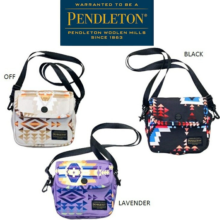 【楽天市場】【送料無料】PENDLETON FLAP MINI SHOULDER ペンドルトン フラップミニショルダー ペンドルトンからロックポイント柄をプリントのした小さいミニショルダー ...