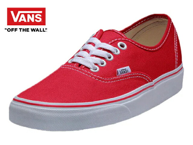 【楽天市場】バンズ オーセンティック VANS AUTHENTIC True Red/White VN-0EE3RED メンズ スニーカー ...