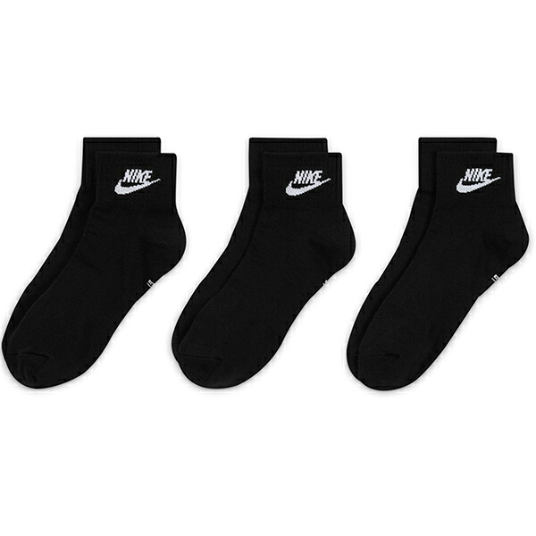 【楽天市場】ナイキ エブリデイ エッセンシャル アンクルソックス 3P 靴下 3足セットNIKE DX5074-010：フットボールパーク 楽天市場店