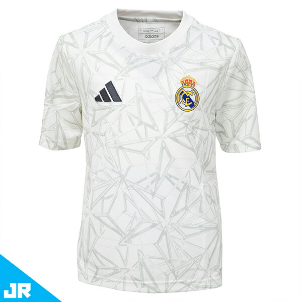 【楽天市場】アディダス 24-25 キッズ レアル･マドリード プレマッチシャツ ジュニア用 サッカー トレーニングシャツ 半袖 adidas ...