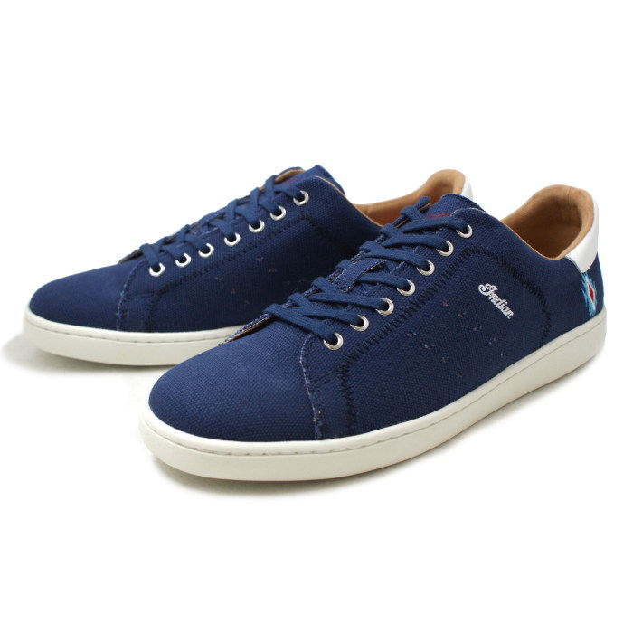 【楽天市場】 インディアンスニーカー INDIAN ID-3116 [ネイビー] メンズ ローカット インディアン スニーカー インディアン ...
