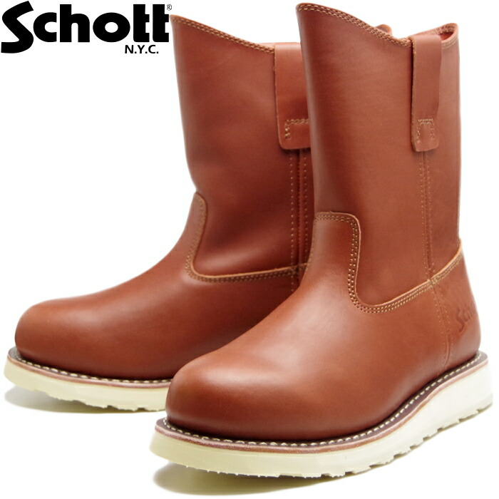【楽天市場】【SALE：30％OFF】 ショット ウエリントンブーツ Schott WELLINGTON BOOTS S24100 ブリック ...