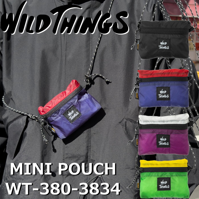 【楽天市場】 WILD THINGS MINI POUCH ワイルドシングス ミニポーチ WT-380-3834 ショルダーポーチ コンパクト ...