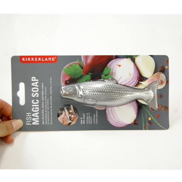 【楽天市場】母の日 【あす楽 ポイント10倍】ステンレスソープ Fish Magic Soap フィッシュマジックソープ kikkerland ...