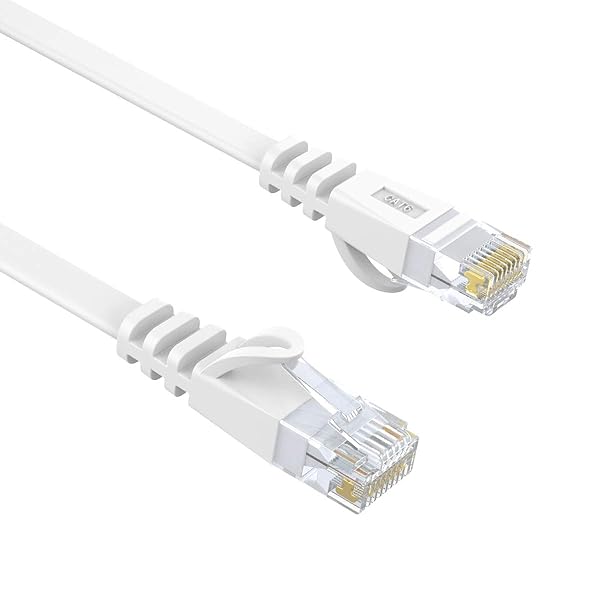 【楽天市場】【送料無料】LANケーブル 10M カテゴリー6 ホワイト RJ45 CAT6 イーサネットケーブル ネットワーク フラット やわらか lan cable 爪折れ防止 モデム ...