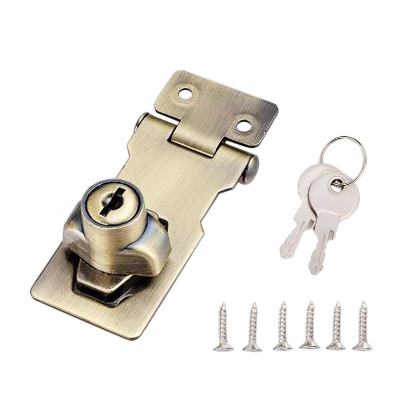 【楽天市場】YFFSFDC ドアロック 引き出しロック 防犯 ドア 補助錠 鍵 ロックカムロックゲート ネジ穴式 掛け金 棚 収納ボックス 食器棚 ドアキャビネット 南京錠：mandarino