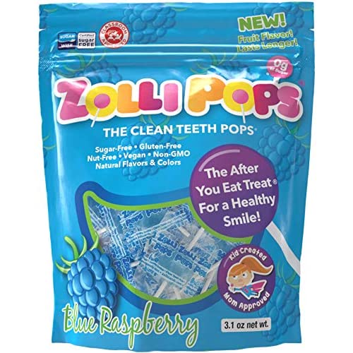 【楽天市場】Zollipops Clean Teeth Lollipops, Blue Raspberry, 6.2oz …：Founder