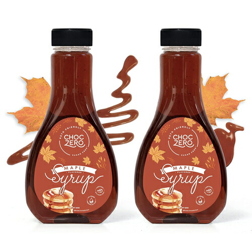 【楽天市場】【2個】ChocZero Maple Syrup Sugar-free12oz / チョクゼロ メープル風味シロップ シュガー ...