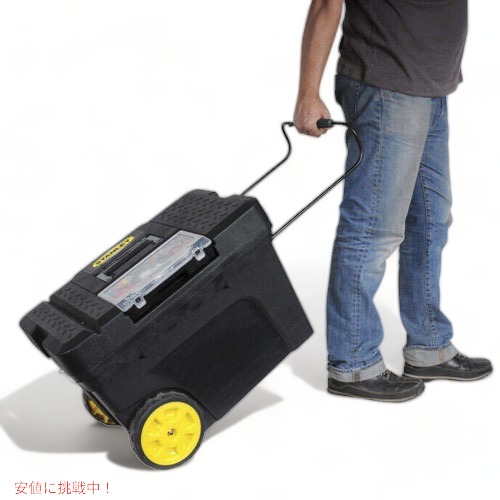 【楽天市場】Stanley 14.7 in. Tool Chest Black / スタンレー 工具箱 14.7インチ ホイール付き ツール ...