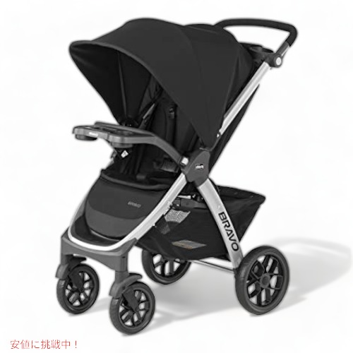 【楽天市場】Chicco Bravo クイック フォールド ベビーカー - ブラック 黒 Bravo Quick-Fold Stroller ...